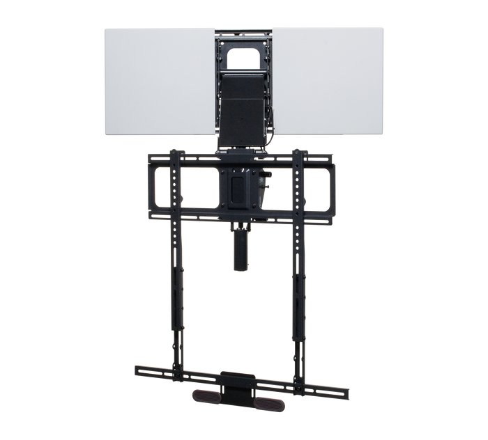 MM815 Motorized Drop Down & Swivel Above Fireplace TV Mount