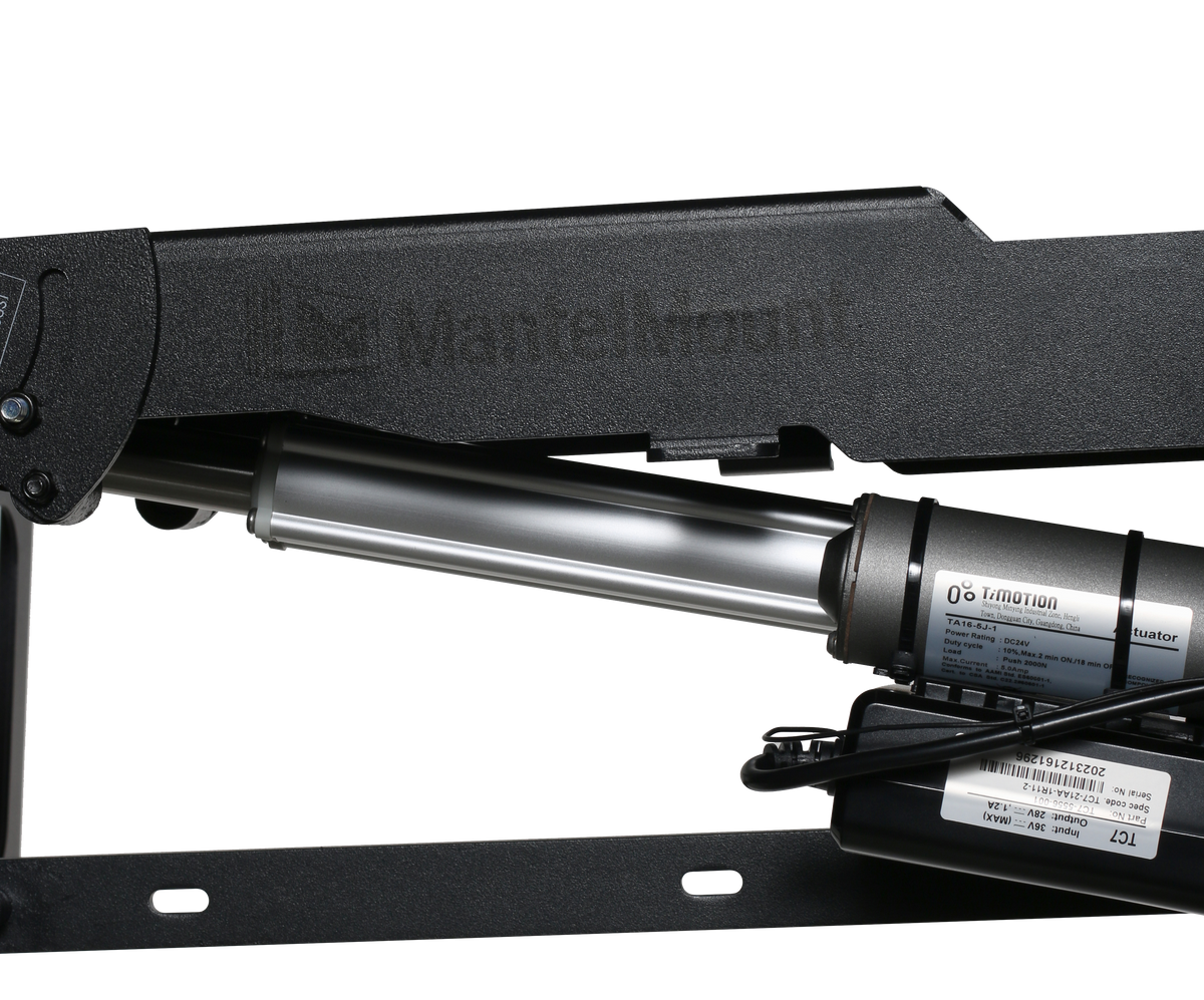 MM815 Motorized Drop Down & Swivel Above Fireplace TV Mount