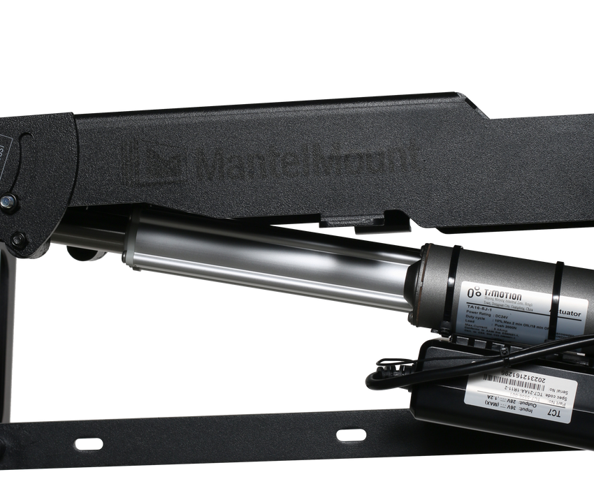 MM815 Motorized Drop Down & Swivel Above Fireplace TV Mount