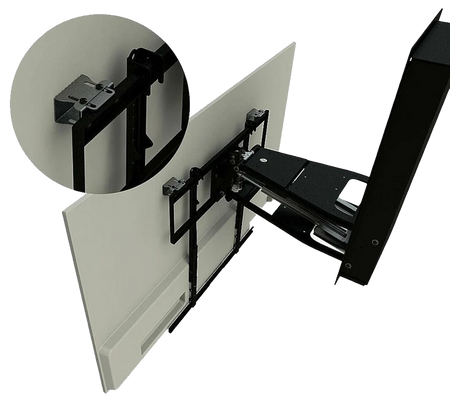 MM815 Motorized Drop Down & Swivel Above Fireplace TV Mount