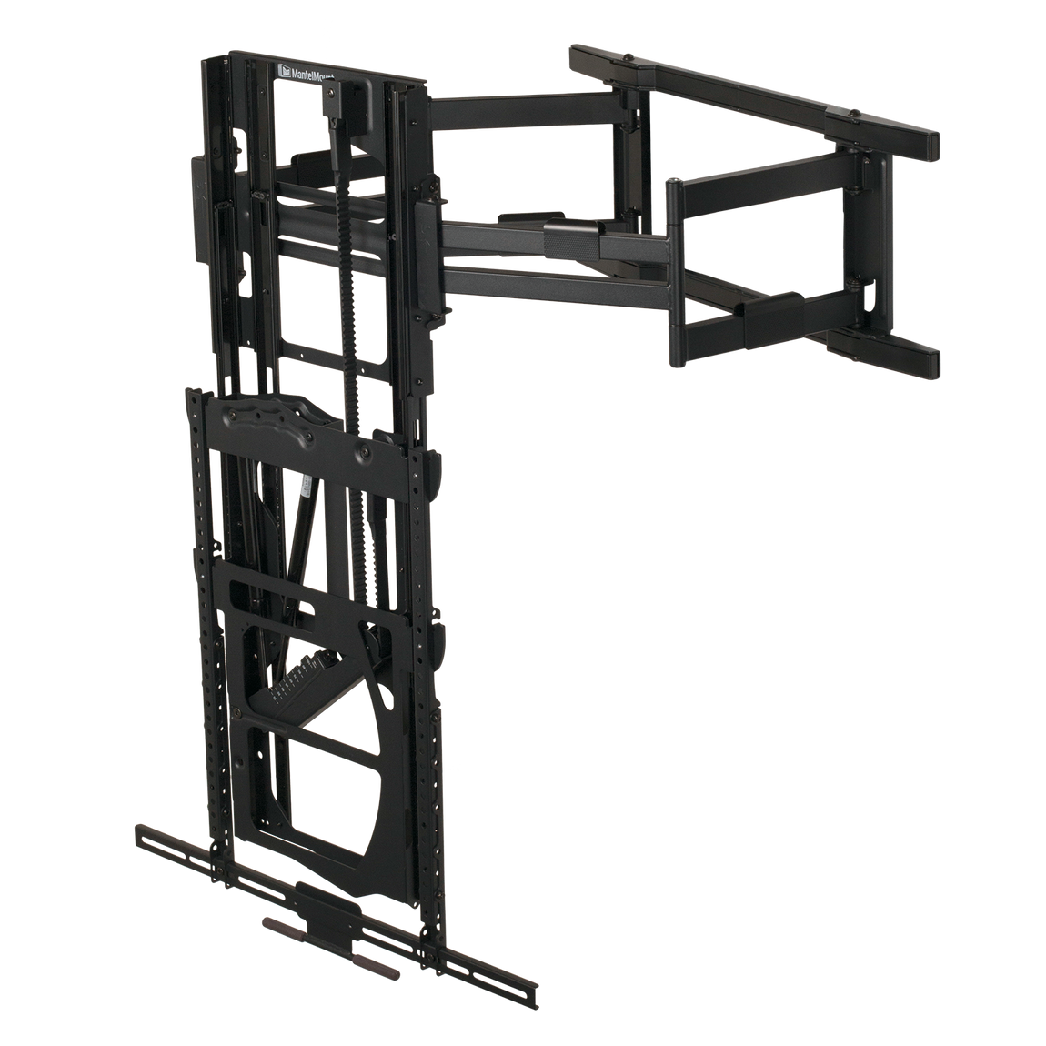 The Perfect Pull Down TV Mount Above Your Fireplace