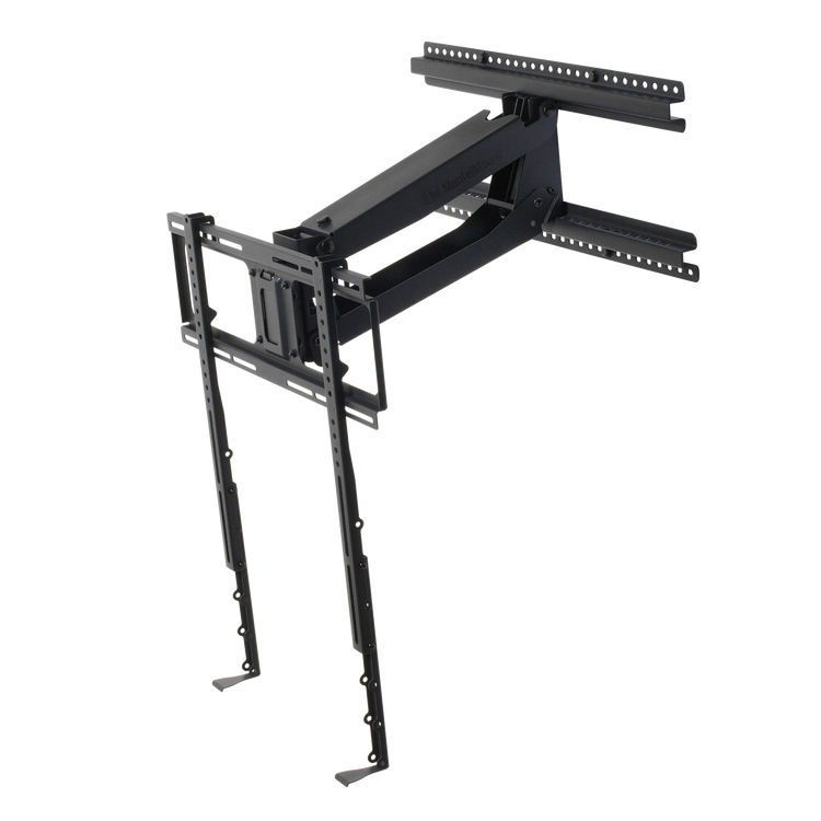 The Perfect Pull Down TV Mount Above Your Fireplace